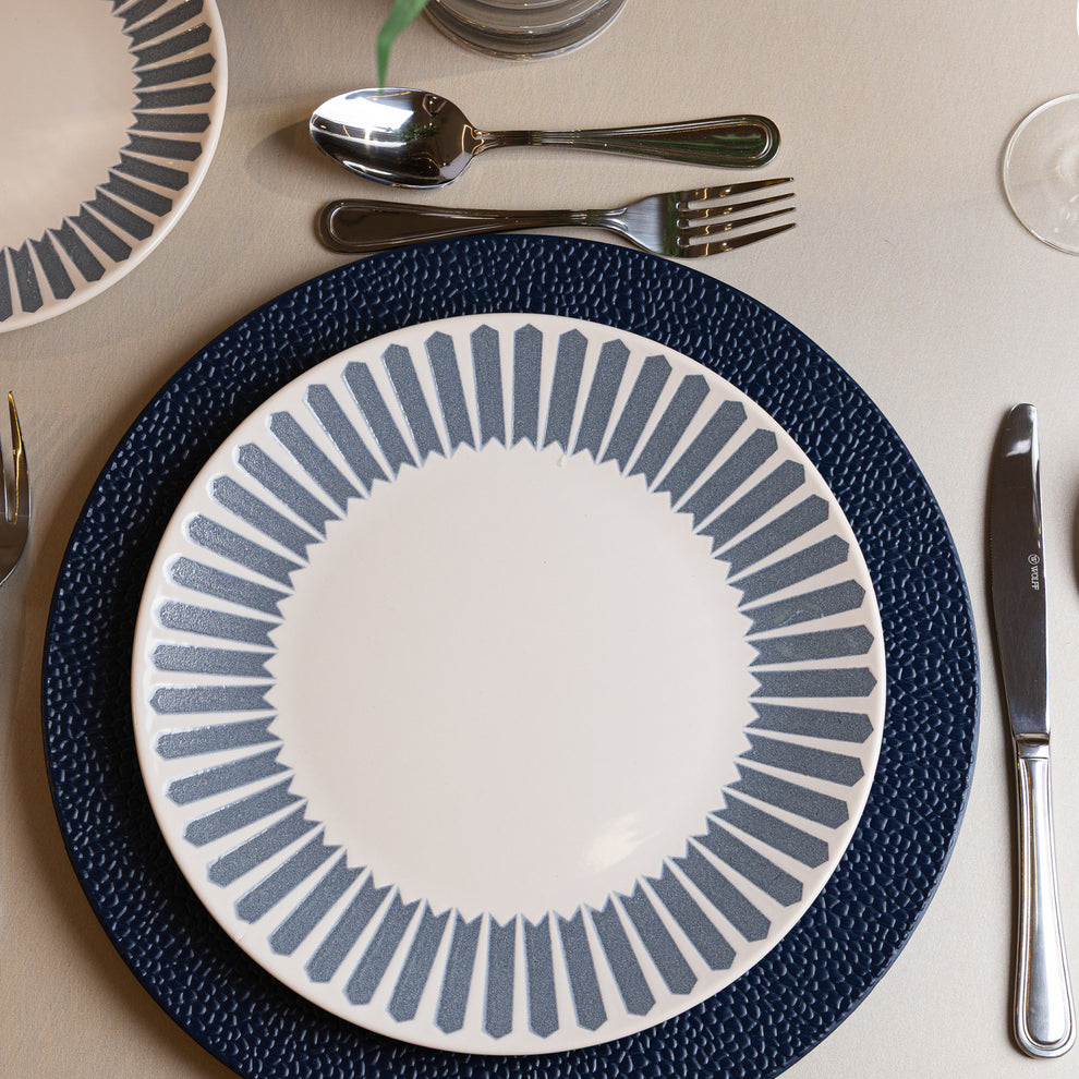 Prato Raso Mediterrâneo 25cm Azul Cerâmica - Wolff – Grupo Rojemac