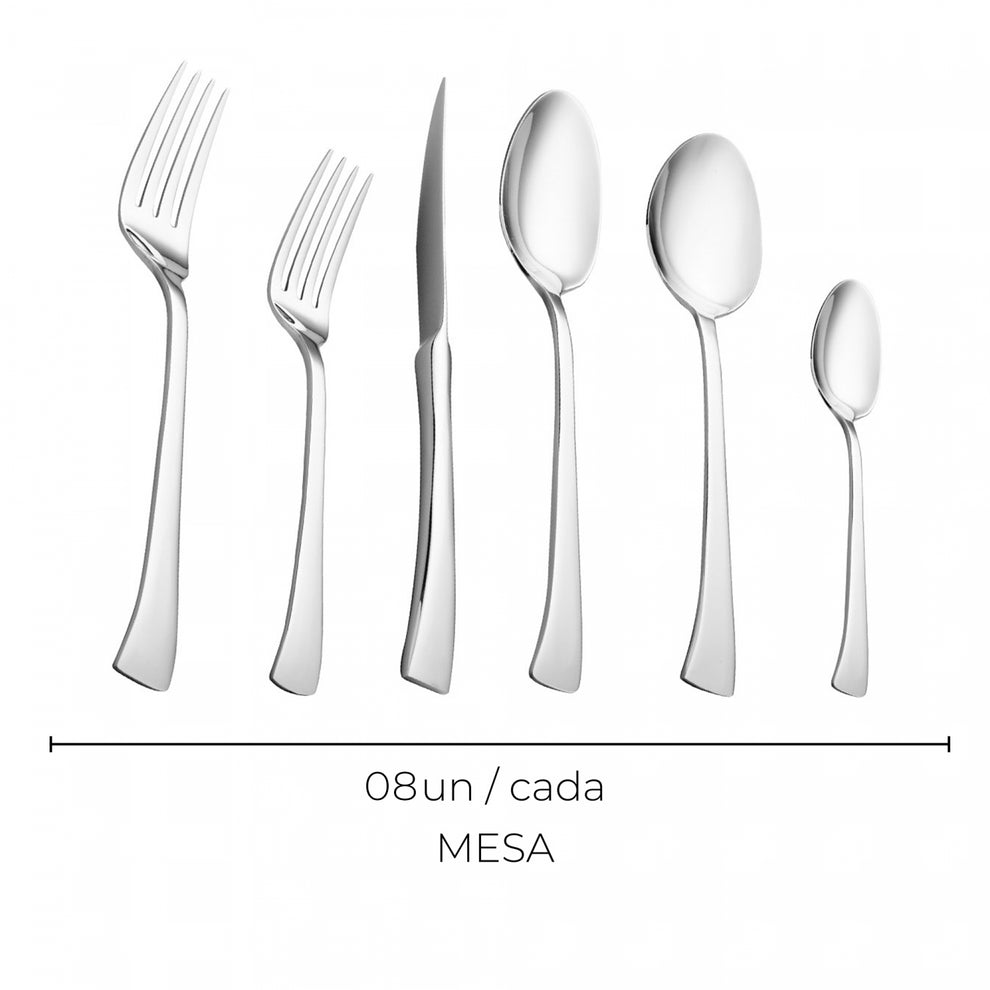 Faqueiro 54 Peças Berna Aço Inox - Wolff – Grupo Rojemac
