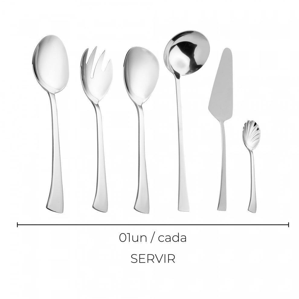 Faqueiro 54 Peças Berna Aço Inox - Wolff – Grupo Rojemac
